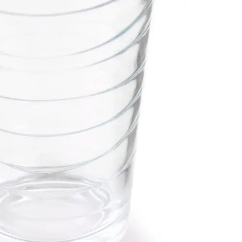 GIBSON HOME 4 Piece 13.5 Ounce Swirl Double Old-fashioned Glassware Set