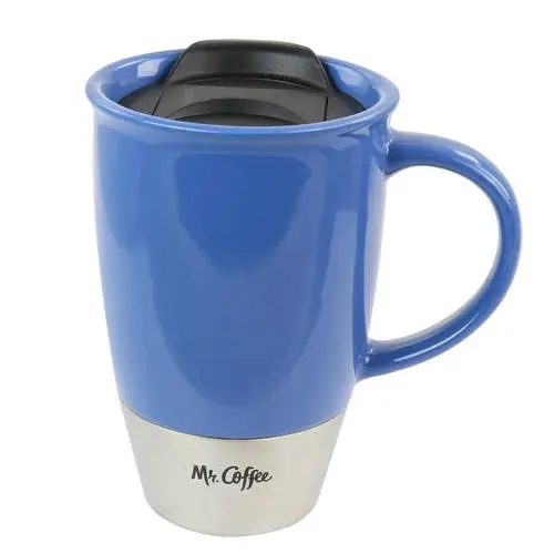 MR. COFFEE Coffee14 Oz Stoneware Assorted Travel Mug Set Of 3