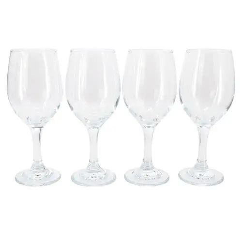 GIBSON HOME Belinni 4 Piece 14.2 Ounce Classic Wine Glass Set