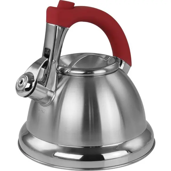 MR. COFFEE 1.8 Quart Stainless Steel Whistling Tea Kettle - Metallic Silver