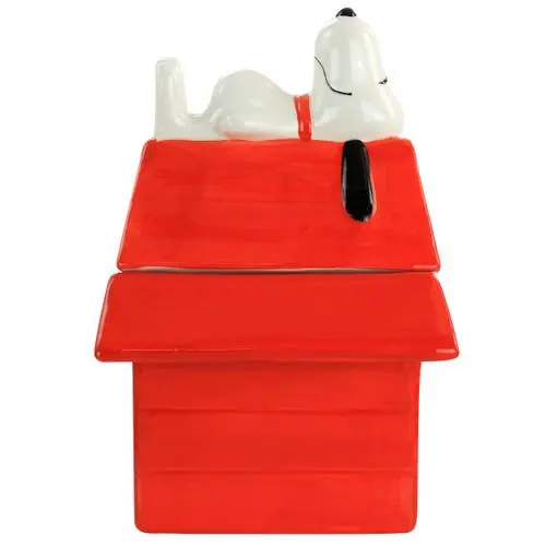 GIBSON HOME Classic Snoopy Dog House Durastone 11.2in Cooke Jar