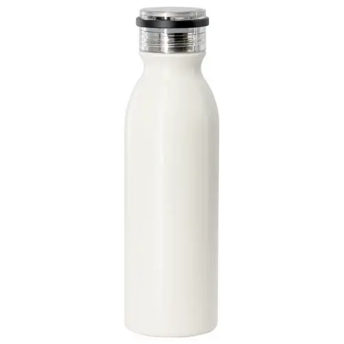 GIBSON HOME Marina 20oz Stainless Steel Thermal Bottle With Acrylic Lid - White