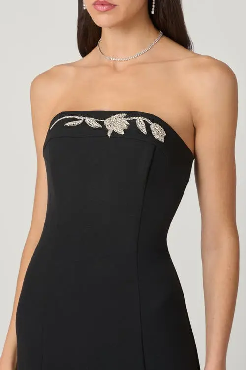 Shoshanna Midnight Phillippa Stretch Crepe Dress
