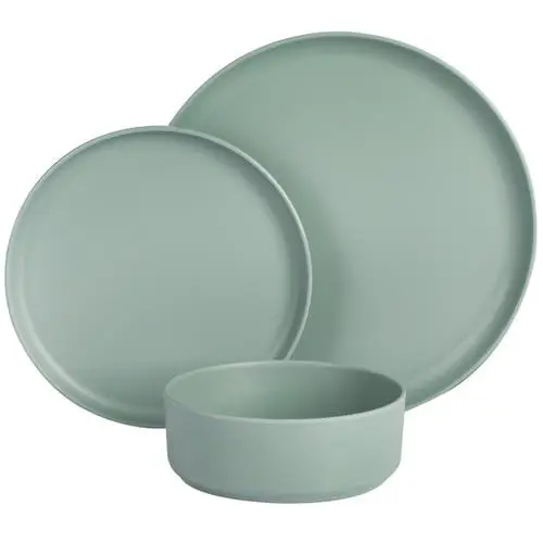 Gibson Canyon Crest 12 Piece Stackable Melamine Dinnerware Set