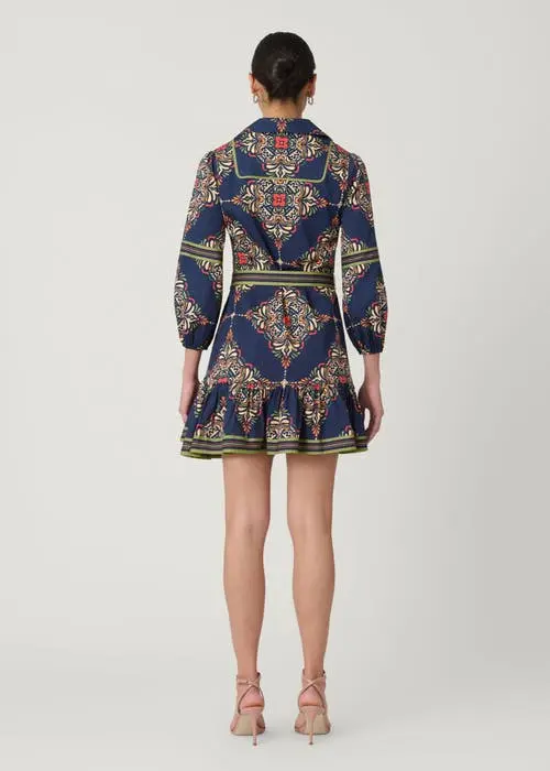 Shoshanna Evans Paltz Print Mini Dress