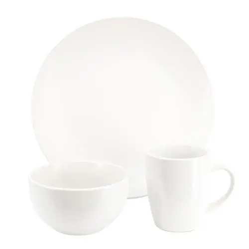 GIBSON HOME Everyday Plus 12 Piece Round Stoneware Dinnerware Set