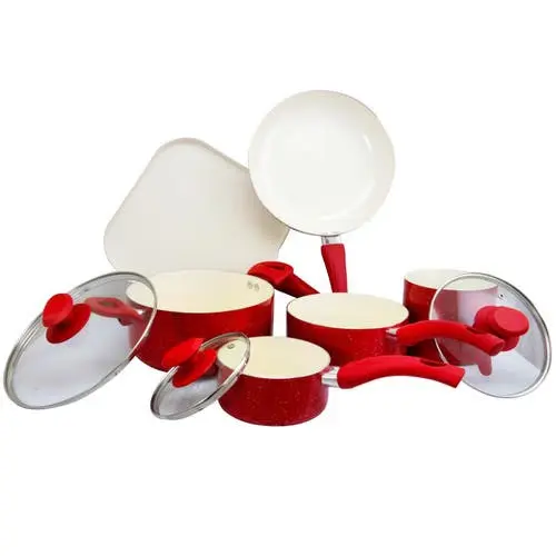 OSTER COCINA Cocina San Jacinto Aluminum Cookware Set Speckled Finish