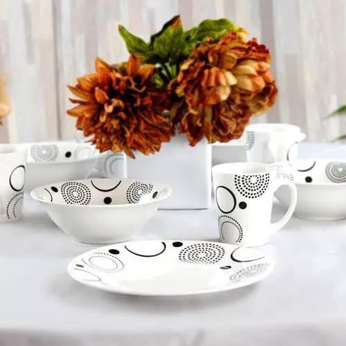 Gibson Modern Times 12 Piece Dinnerware Set