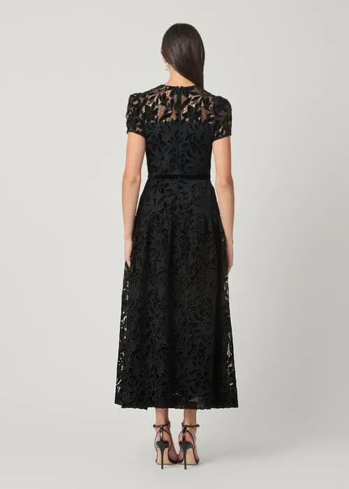 Shoshanna Farah Velvet Lace Dress