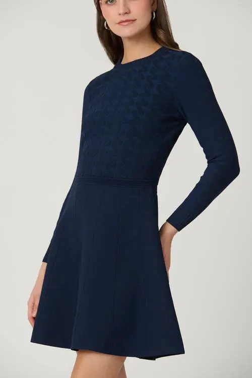 Shoshanna Elliot Cable Texture Knit Dress