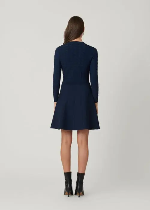 Shoshanna Elliot Cable Texture Knit Dress