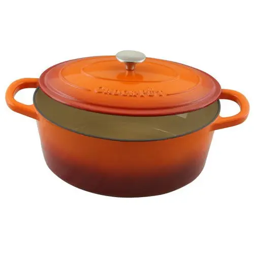 CROCK-POT 7 Quart Enameled Cast Iron Oval Dutch Oven