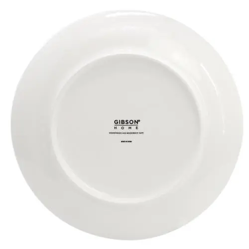GIBSON HOME Pacific Waves 12 Piece Round Ceramic Dinnerware Set