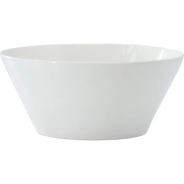 GIBSON HOME Great Essentials 9.4 Inch Round Fine Ceramic Meal Bowl - White