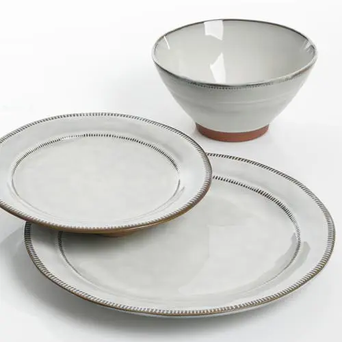 GIBSON ELITE Terranea 12 Piece Stoneware Dinnerware Set