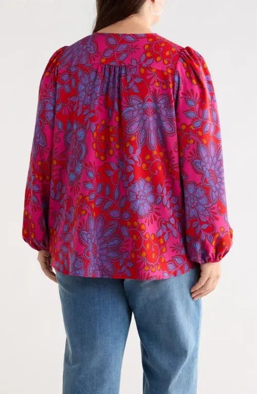 SUGARLIPS Floral Button-up Shirt