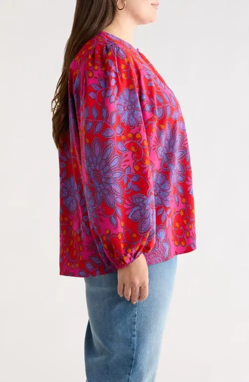 SUGARLIPS Floral Button-up Shirt