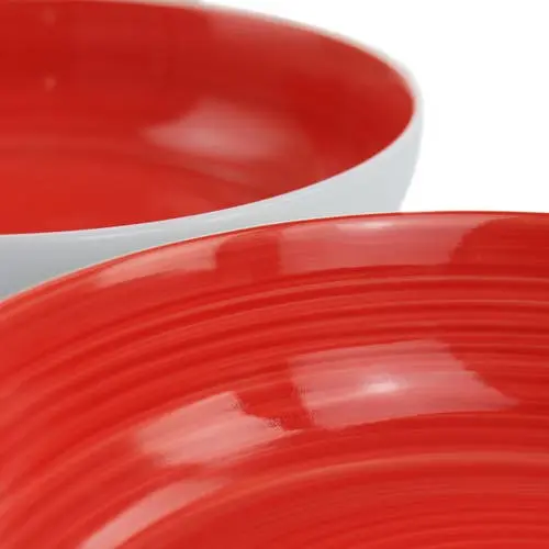 GIBSON HOME Crenshaw 8.5 Inch 2 Piece Stoneware Dinner Bowl Set
