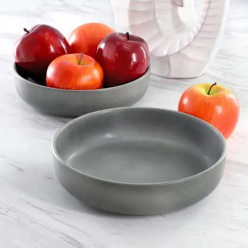 SOHO LOUNGE Bryant Park 2 Piece 8 Inch Stoneware Dinner Bowl Set