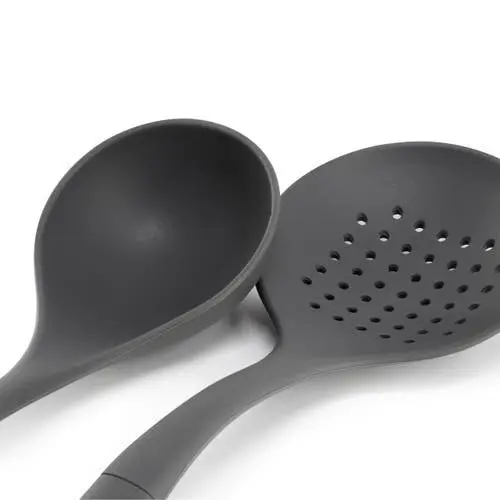 OSTER Ridgecrest 2 Piece Silicone Kitchen Tool Skimmer And Ladle Set