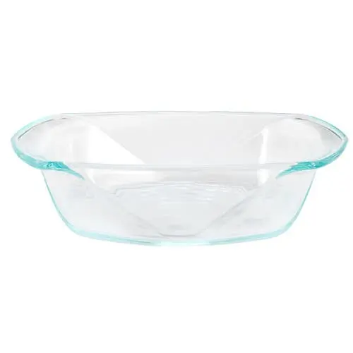 SOHO LOUNGE Carnegie Hill 10 Inch X 5.9 Inch X 2.6 Inch Tempe Glass Loaf Pan With Built-in Handles - Clear