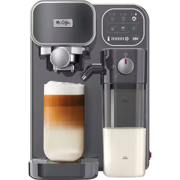 MR. COFFEE Prima Latte Luxe Espresso Maker - Grey