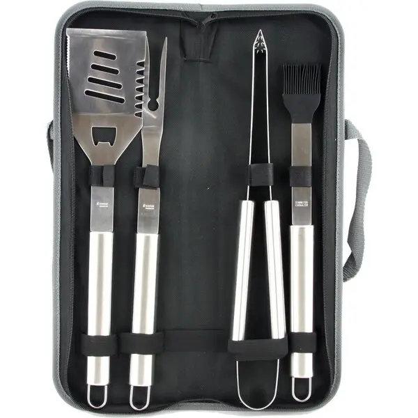 Gibson Grill Basics 5 Piece Grill Basics Bbq Set - Silver