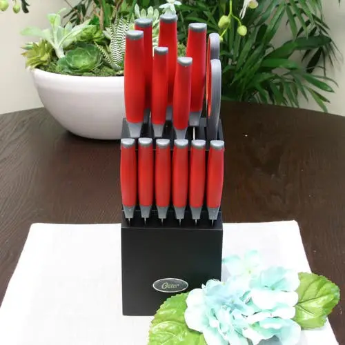 OSTER Lindbergh 14 Piece Stainless Steel Blade Cutlery Set
