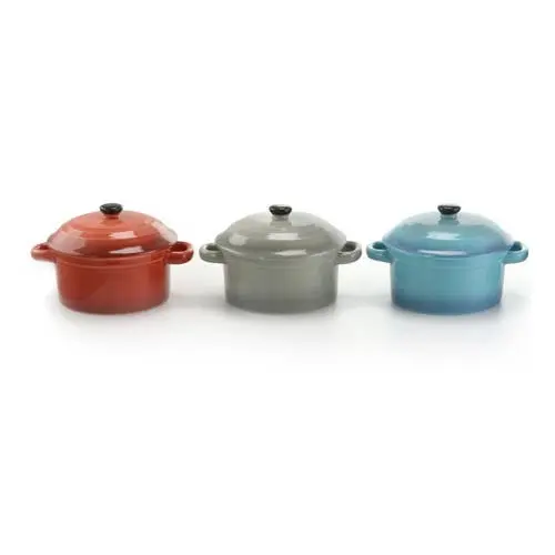 CROCK-POT Pembury 3 Piece 9.6 Ounce Stoneware Assorted Casserole Dish Set
