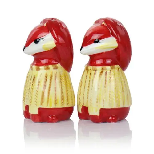 GIBSON HOME Woodland Fox Salt & Pepper Set