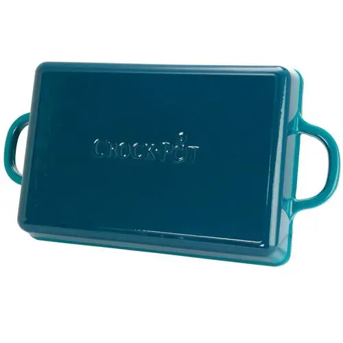 CROCK-POT 13 In. Enameled Cast Iron Lasagna Pan