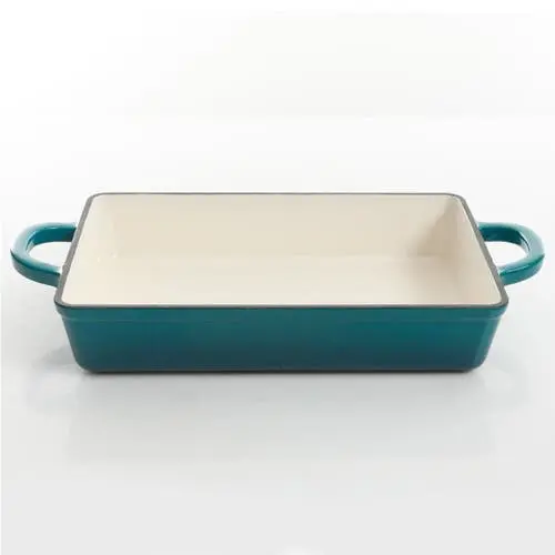 CROCK-POT 13 In. Enameled Cast Iron Lasagna Pan