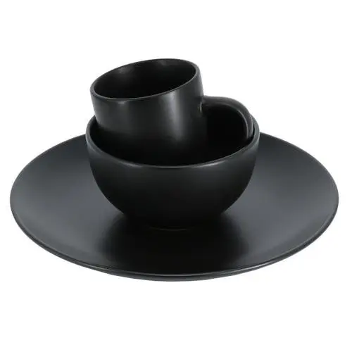 GIBSON HOME Everyday Plus 12 Piece Round Stoneware Dinnerware Set
