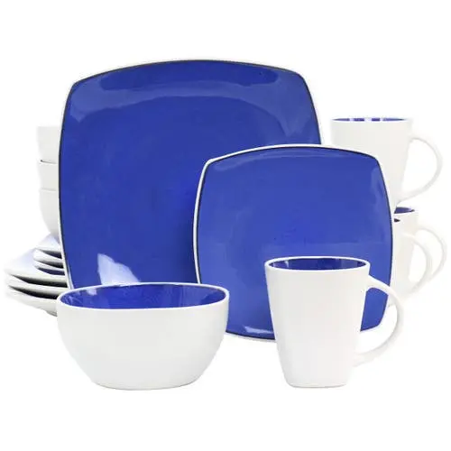 GIBSON ELITE 16 Piece Stoneware Dinnerware Set
