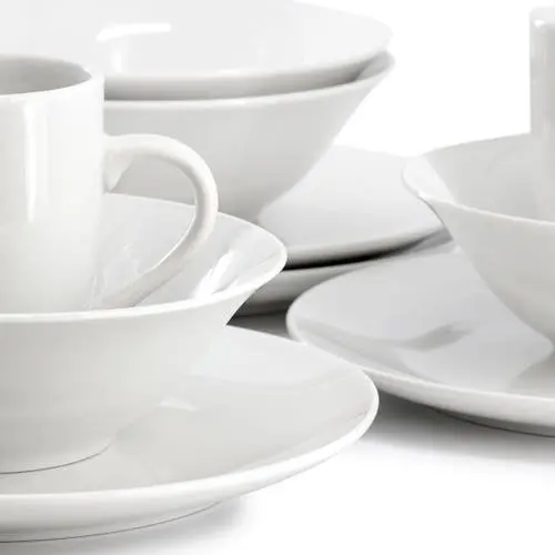 GIBSON HOME Wintercap 12 Piece Fine Ceramic Dinnerware Set