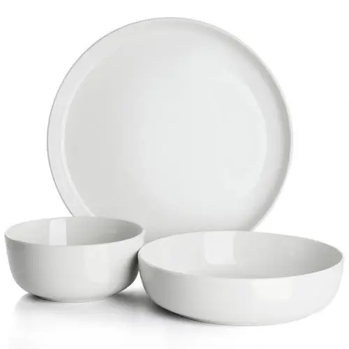 GIBSON HOME Avisala 12 Piece Fine Ceramic Dinnerware Set