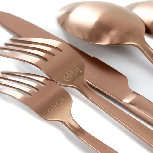GIBSON ELITE Earlston 20 Piece Stainless Steel Flatware Set