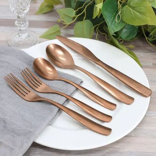 GIBSON HOME Hulton 20 Piece Stainless Steel Flatware Set