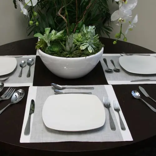 GIBSON HOME Hamme 46 Piece Flatware Set With Wire Caddy