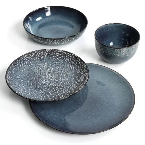GIBSON ELITE Matisse 16-piece Double Bowl Dinnerware Set