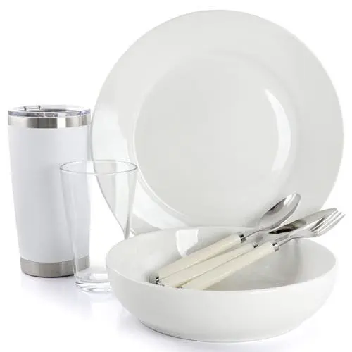 GIBSON HOME Nobella 14 Piece Fine Ceramic Dinnerware Set