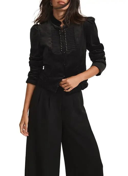 Mint Velvet Velvet Military Jacket