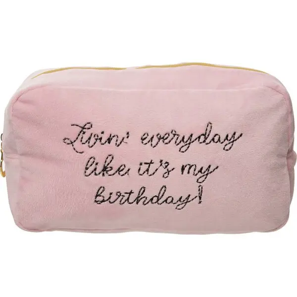 Totalee Gift Large Velvet Bag - Pink