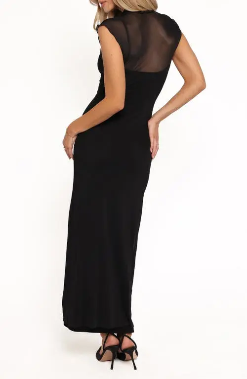 PETAL & PUP Charice Mock Neck Maxi Dress