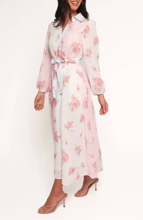 PETAL & PUP Juni Print Long Sleeve Maxi Dress