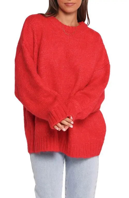 PETAL & PUP Lloyd Oversized Crewneck Sweater