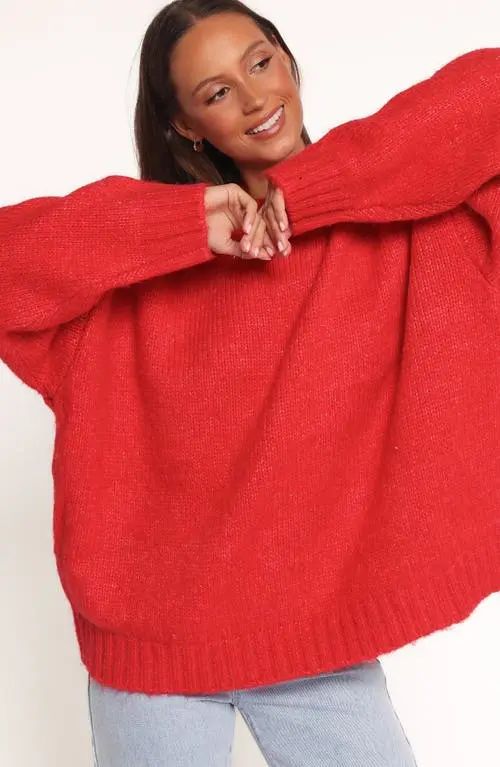 PETAL & PUP Lloyd Oversized Crewneck Sweater