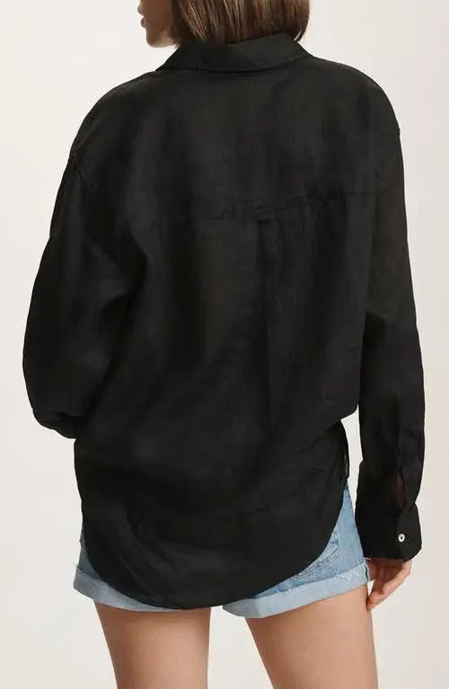 MAVI Oversized Linen Button-up Shirt