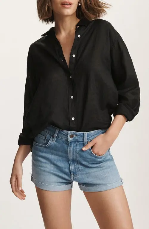 MAVI Oversized Linen Button-up Shirt
