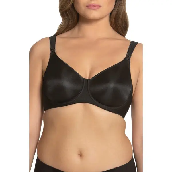 DOMINIQUE INTIMATES Nanette Seamless Nursing Bra - Black
